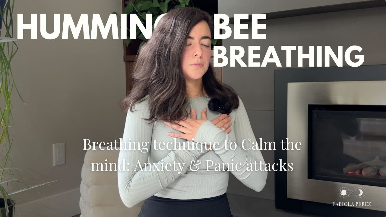 Breathing technique to Calm the mind: Anxiety & Panic attacks. Humming ...