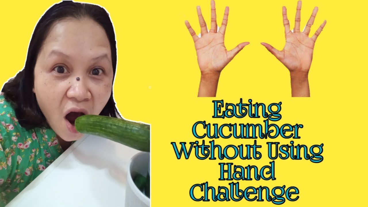 Eating Cucumber Without Using Hand/Challenge Accepted#cucumberchallenge ...