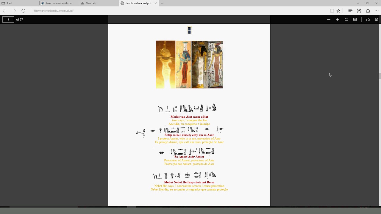 Temple of Net Early Morning Devotional with Shemsu Ta Neheh and Set ...