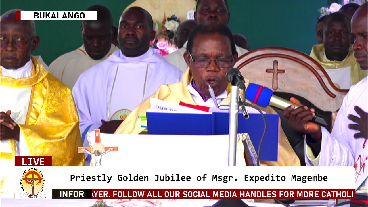 Priestly Golden Jubilee of Msgr. Expedito Magembe @MT Sion Prayer ...