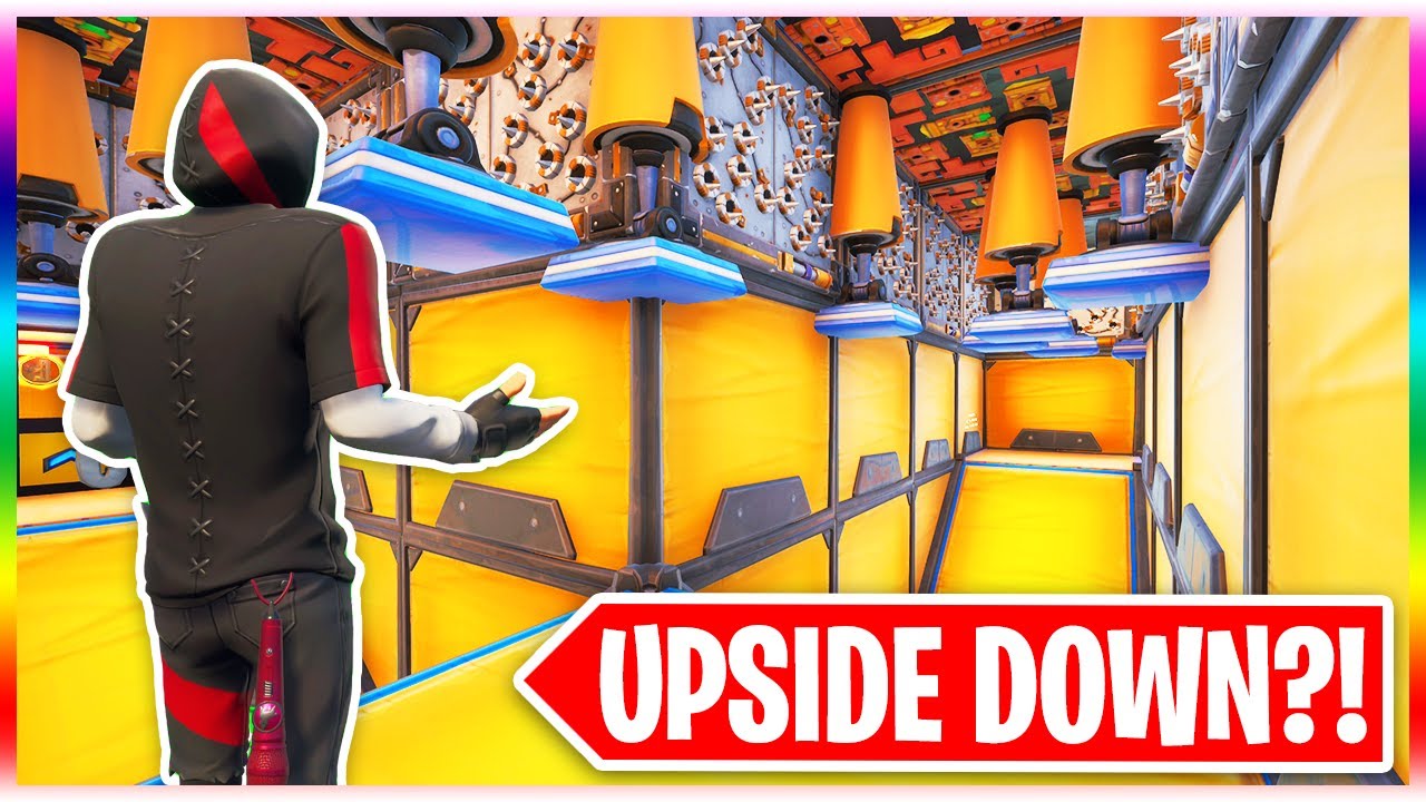 The UPSIDE DOWN Default Deathrun Map?! (Fortnite Creative Mode) - YouTube