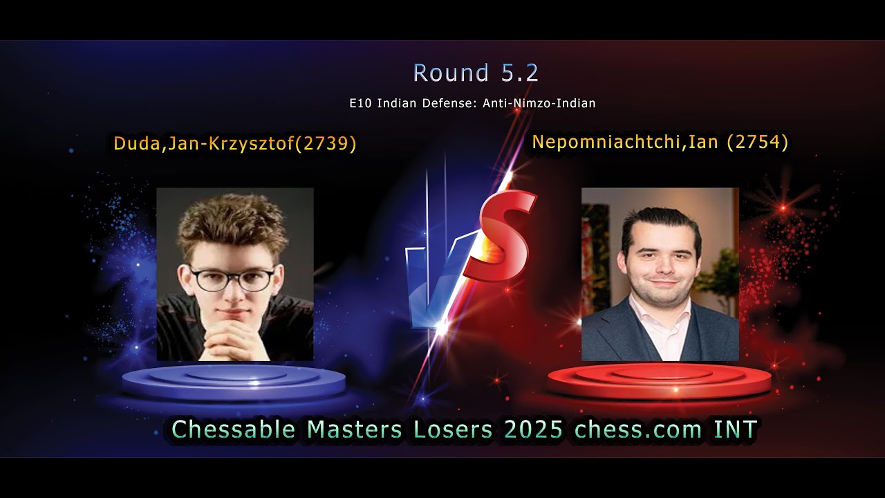 Duda,Jan Krzysztof2739 Nepomniachtchi ,Ian 2754 Chessable Masters ...