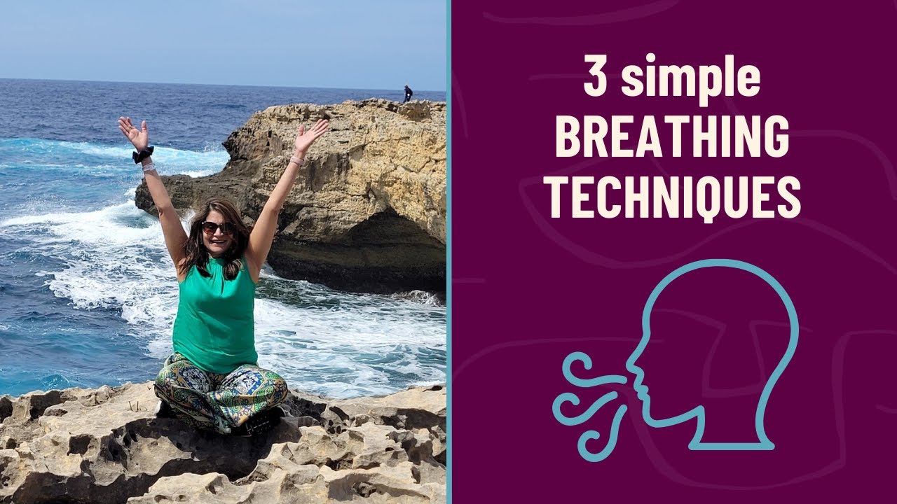 De-stress: 3 simple breathing techniques - YouTube