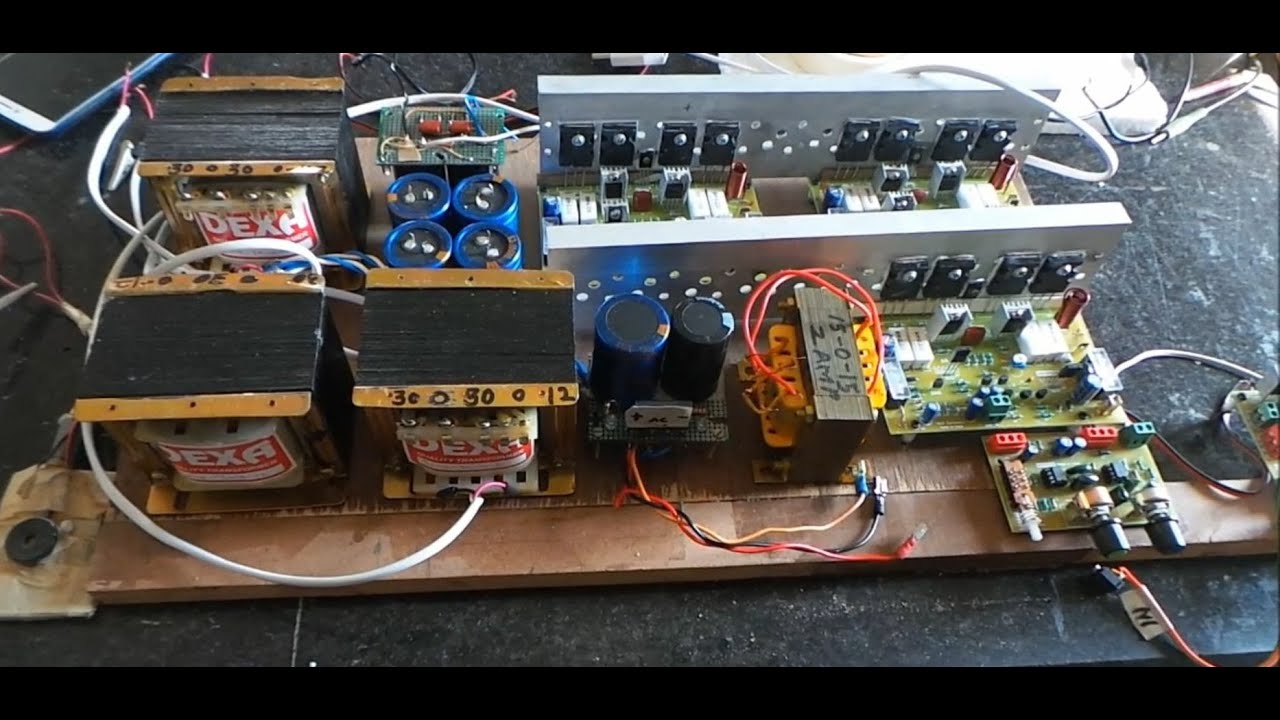 vasp my pcb 400x400 watt with stereo pre amplifier project with sound ...
