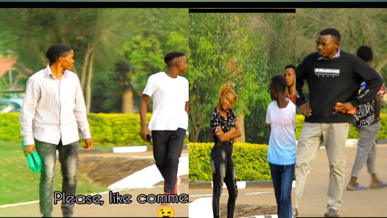 Staring at strangers prank on cute ladies//Kenyan Prank//Denny-c tv ...