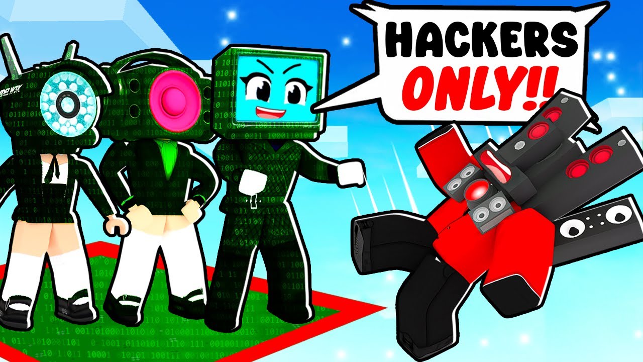 Locked on ONE HACKER BLOCK With Skibidi Girls! - YouTube