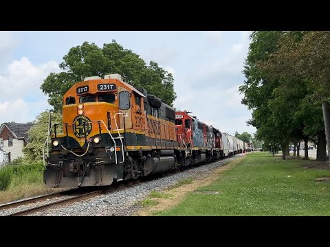 CN 568 with BNSF 2317, GTW 6420 & CN 4732! Stratford Ontario Canada July 9, 2024 - YouTube