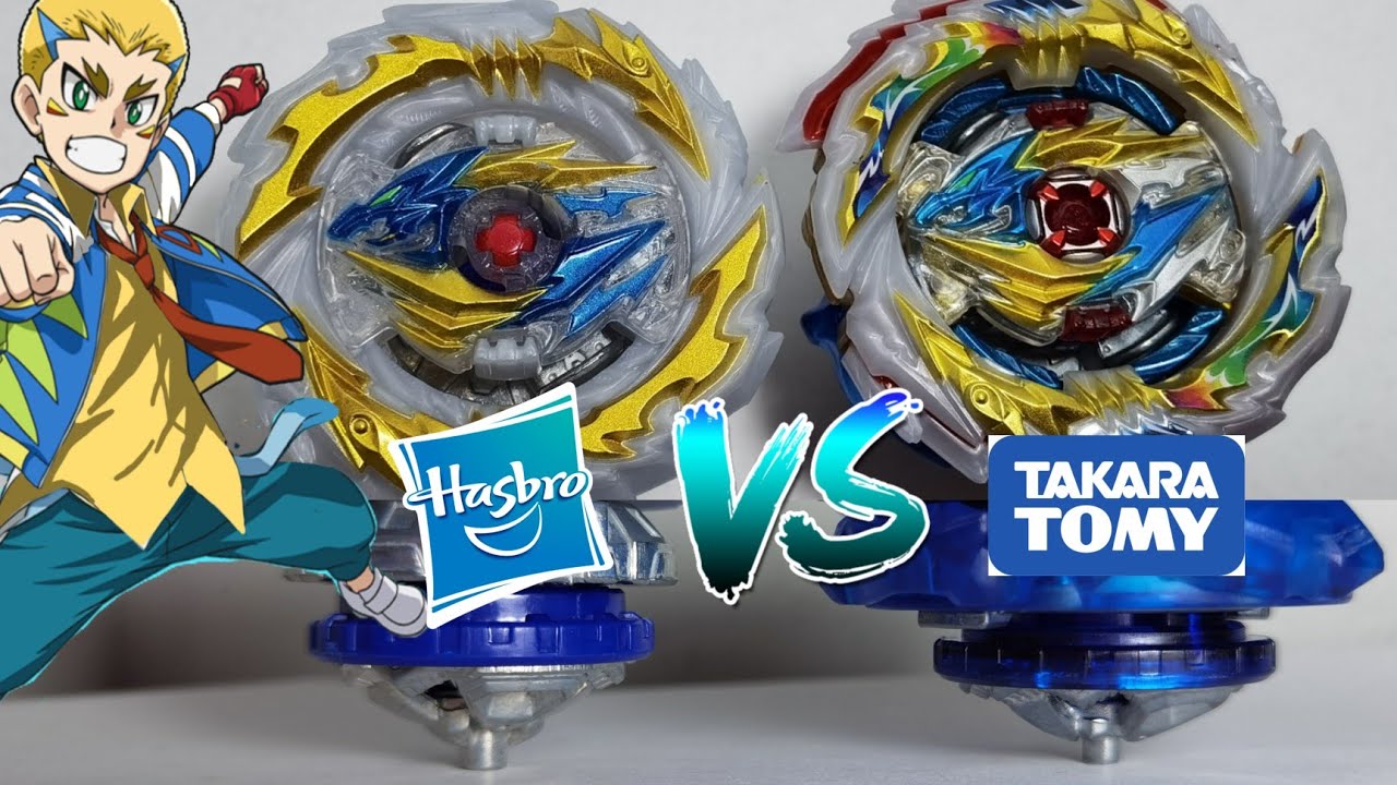Triumph Dragon D6 VS Tempest Dragon - BeyBatalla - Hasbro VS Takara ...
