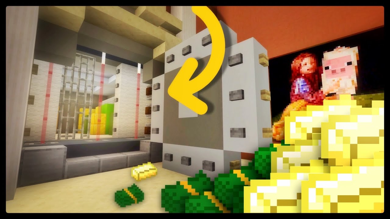 Minecraft Tutorial: How to Make a Bank Vault! - YouTube