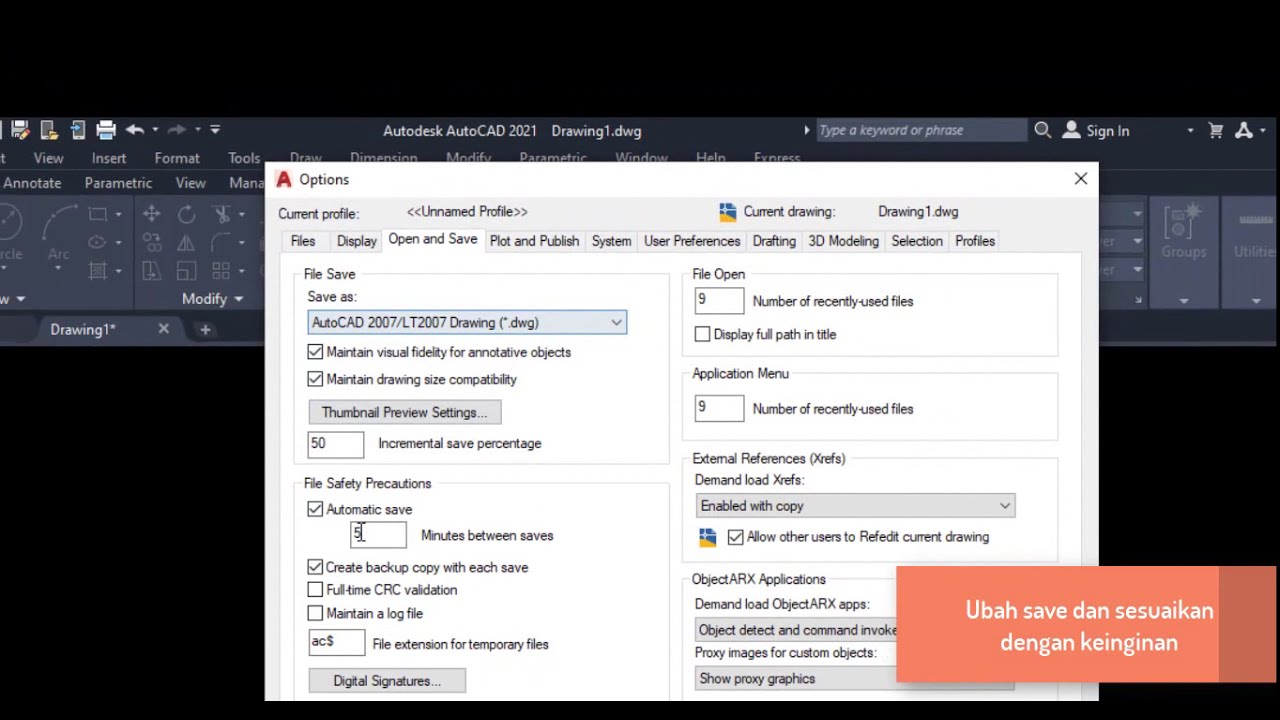 SETTING AWAL AUTOCAD - YouTube
