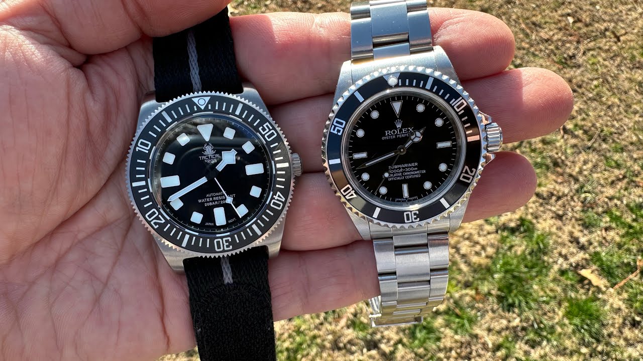 Rolex Submariner vs Tactical frog fxd - YouTube