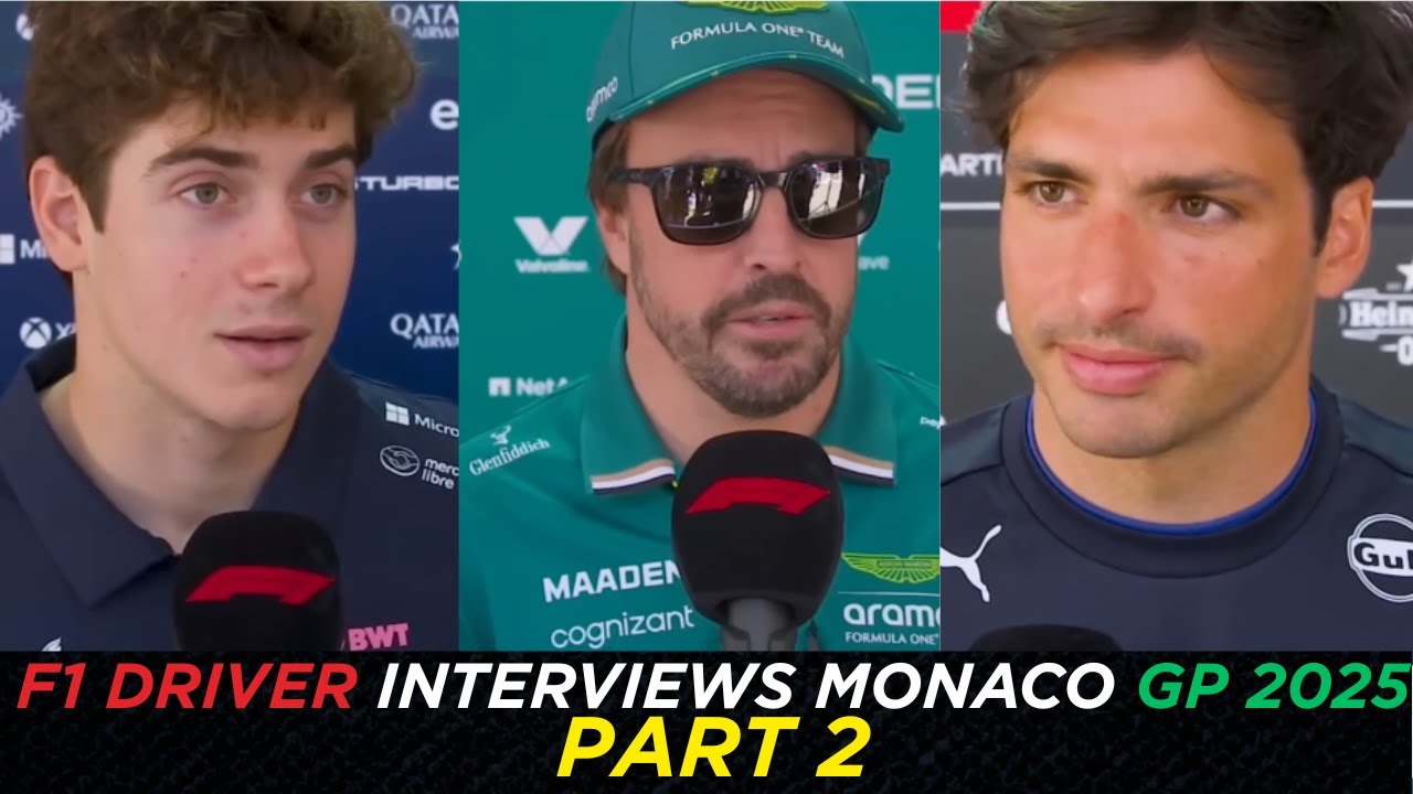 Driver Pre race Interviews 2025 F1 Monaco Grand Prix|| Part 2 - YouTube
