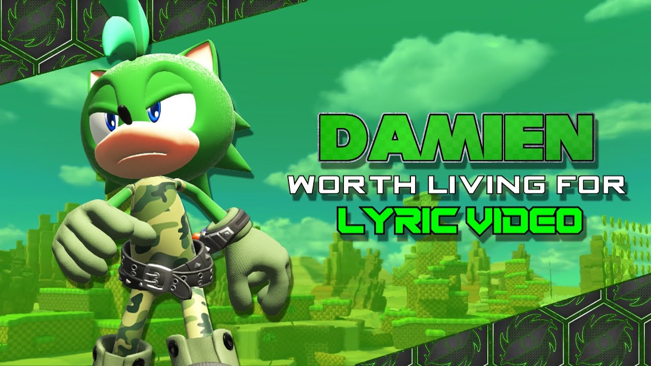 WORTH LIVING FOR - Damien The Hedgehog (Lyric Video) - YouTube