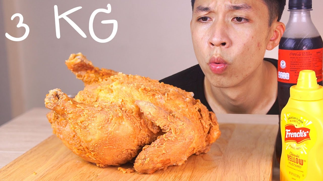 ทอดไก่ ทั้งตัว 3กิโล เหมือน KFC ราดซอสไข่เค็ม :ชิบะคุก Shiba Cook - YouTube
