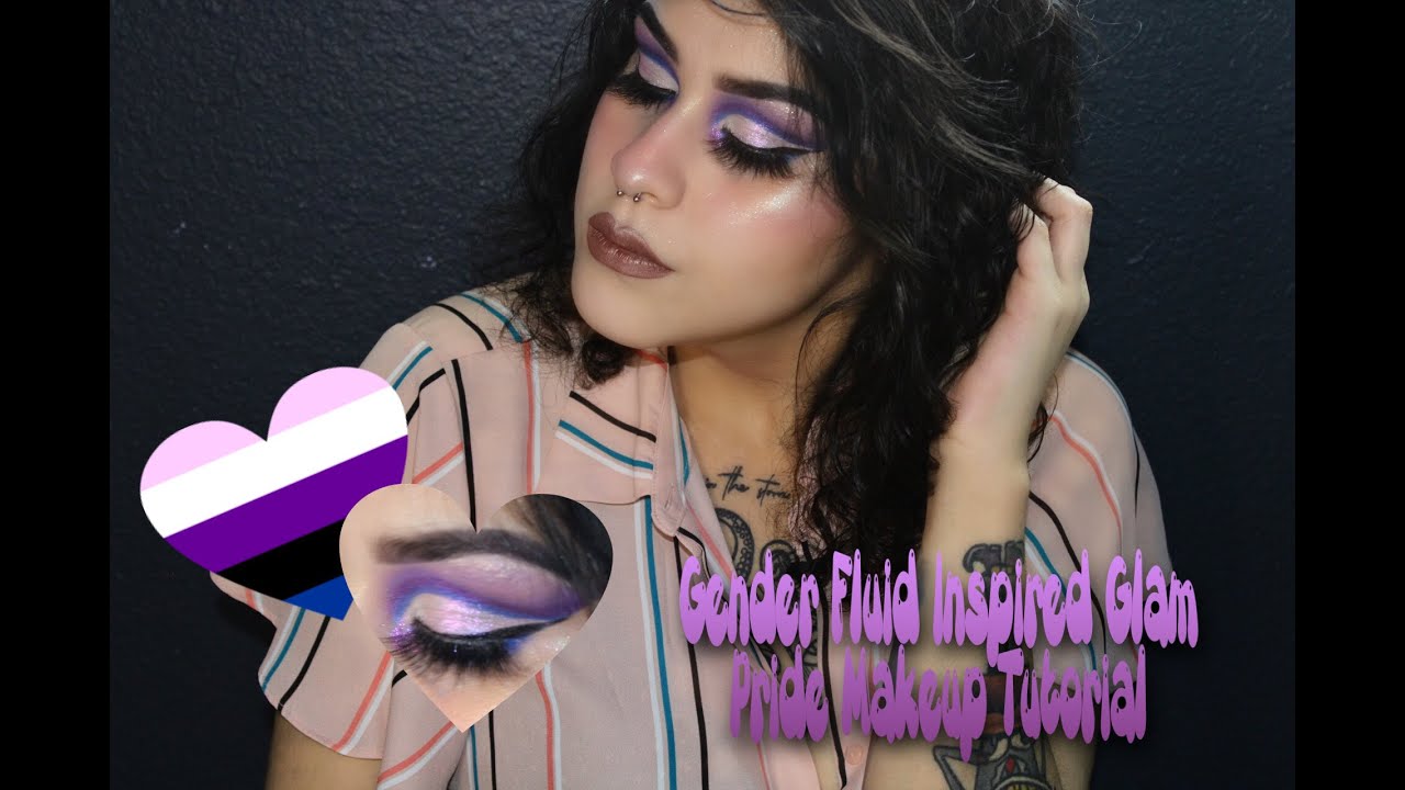 Gender Fluid Glam| Pride Inspired Tutorial - YouTube