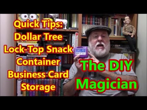 Quick Tips Dollar Tree Lock Top Snack Container Business Card Storage ...