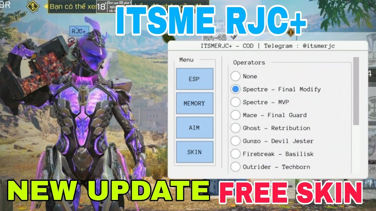 CODM MOD MENU FREE SKIN MYTHIC NEW UPDATE ITSME RJC+ VNG MOD - YouTube