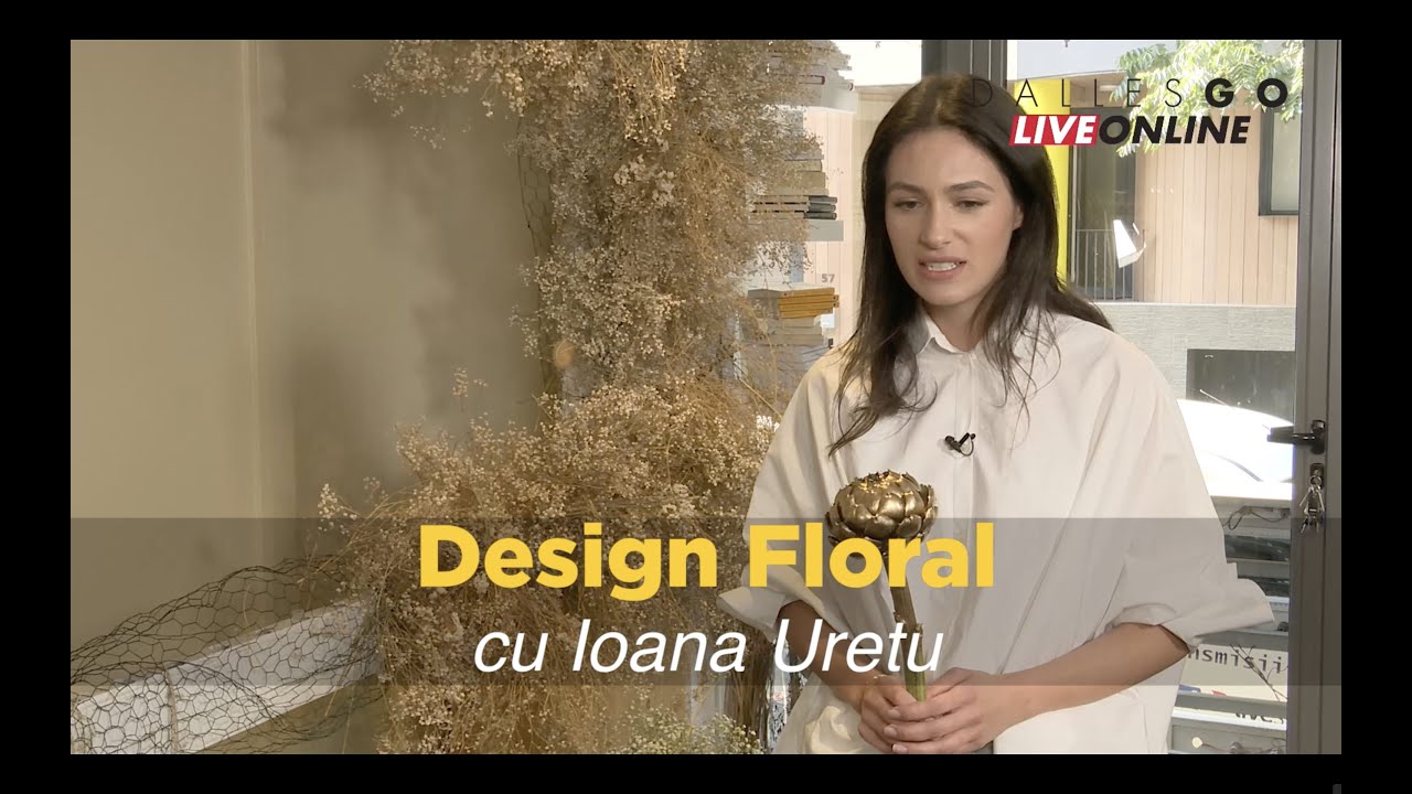 Cursul de Design Floral Live Online cu Ioana Uretu - YouTube