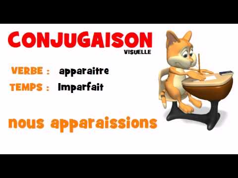 FRENCH VERB = apparaitre = Imparfait - YouTube