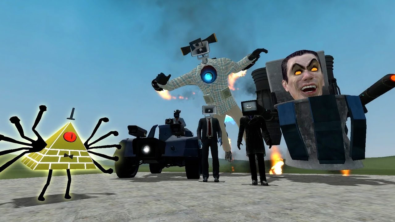 Skibidi Toilet CAMERAMANS - TV MAN vs The BILL CIPHER in Garry's Mod ...
