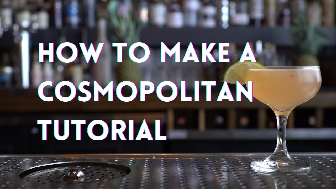 How To Make The Cosmopolitan Cocktail | Easy Mixology Tutorial - YouTube