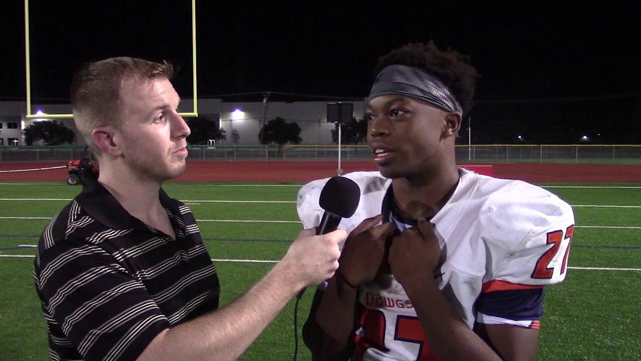McKinney North Runningback and Cornerback Emmanuel Moore 10 27 2016 ...