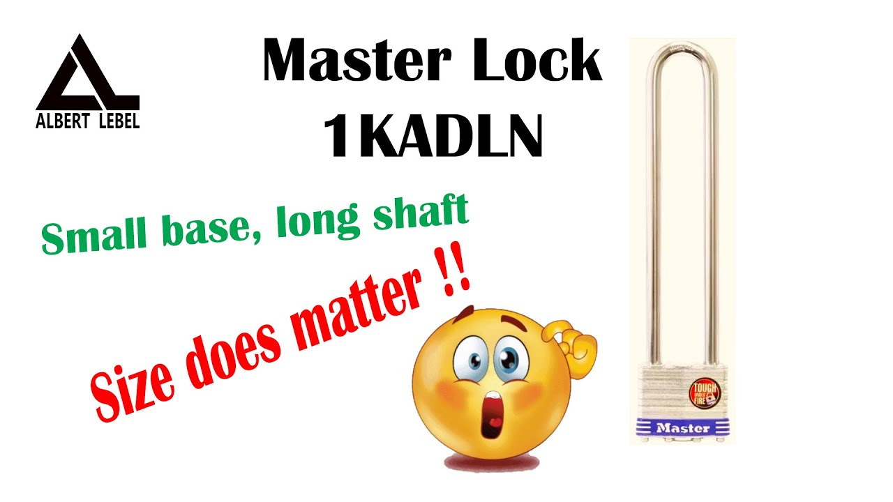 {556} Master Lock 1KADLN (Size does matter) - YouTube