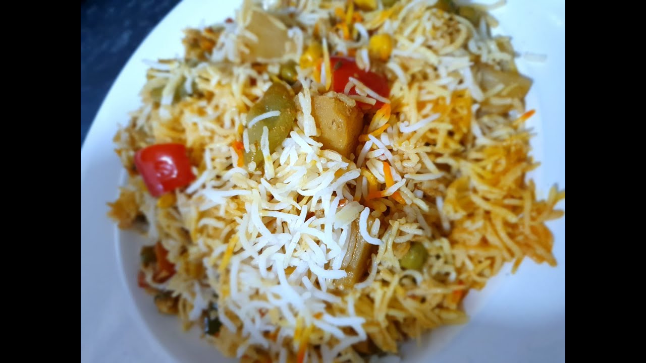 Colour full masala dar vegetables biryani recipe by Mum - YouTube