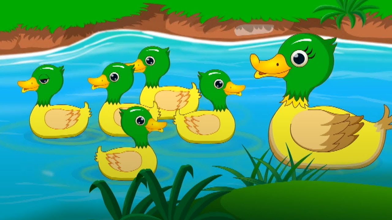 Cinco Patitos Canciones de Números del 1 al 5 Para Niños - YouTube