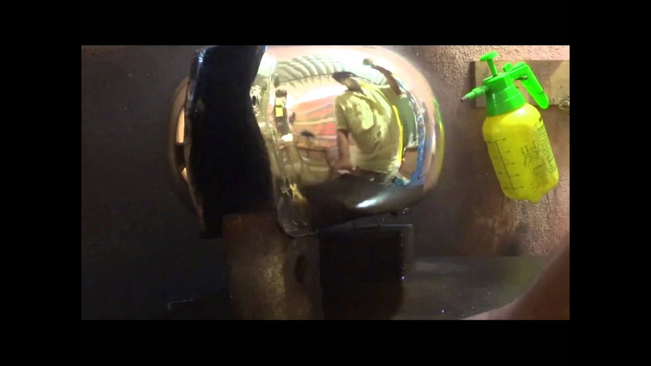 bullet tank silver sprayed - YouTube