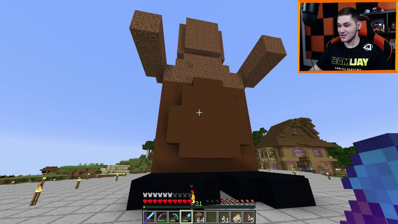 Minecraft #306 - "Posąg bobra Boba!" - YouTube