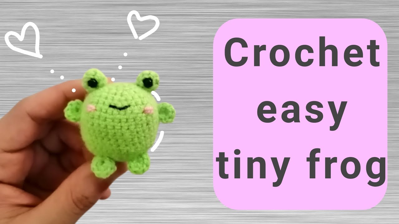 crochet frog keychain ، mini keychain amigurumi - YouTube