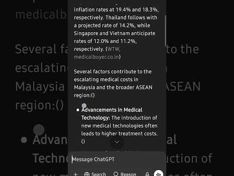 Inflation of medical costs in Malaysia for the year 2025 and a ...