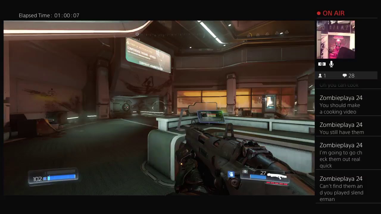 Doom nightmare mode ps4 live w/Thesolagamer89 - YouTube