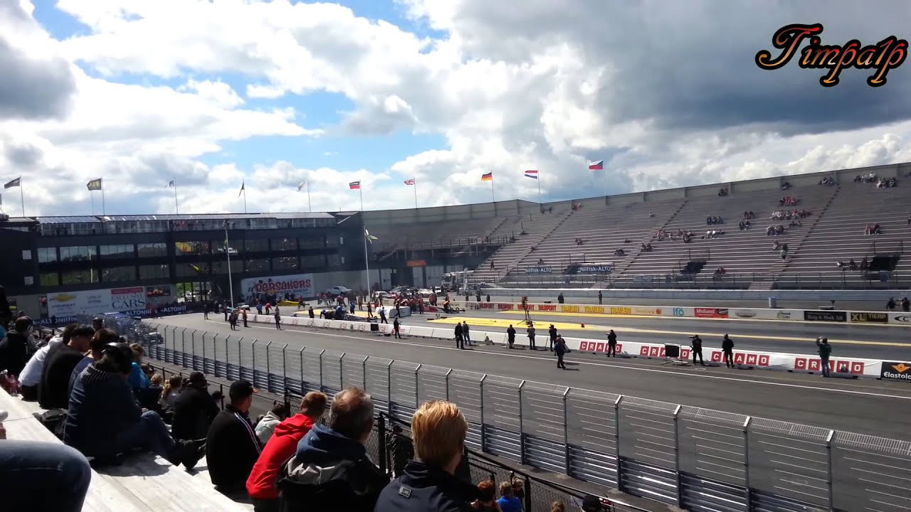 Top Fuel Dragracing EM In Tierp Arena 2013 (8000hp cars!) 4.08s 400+ km ...