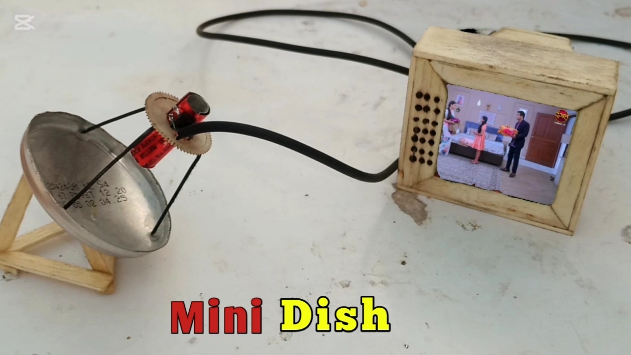 Mini dish || how to make a dish at home || dish size 2 inch || powerful ...