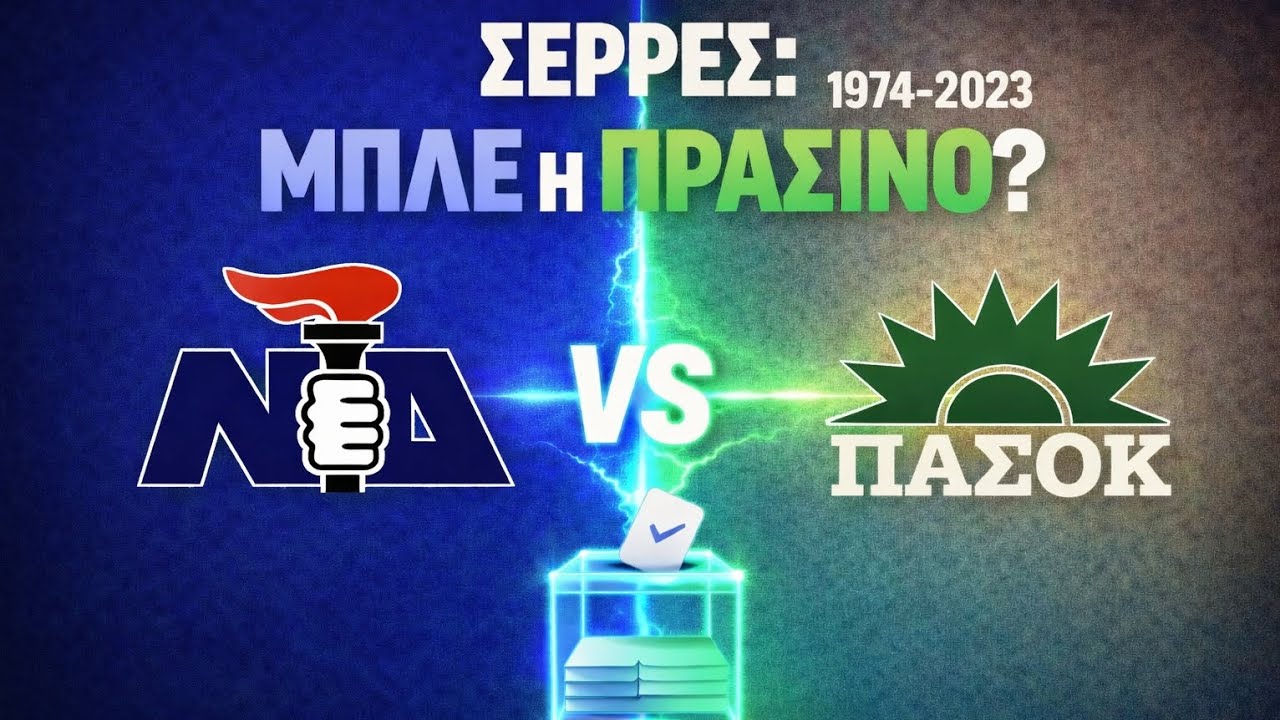 Πως Ψήφισε ο Νομός Σερρών ( 1974 - 2023 ) - Εκλογικά Αποτελέσματα - YouTube