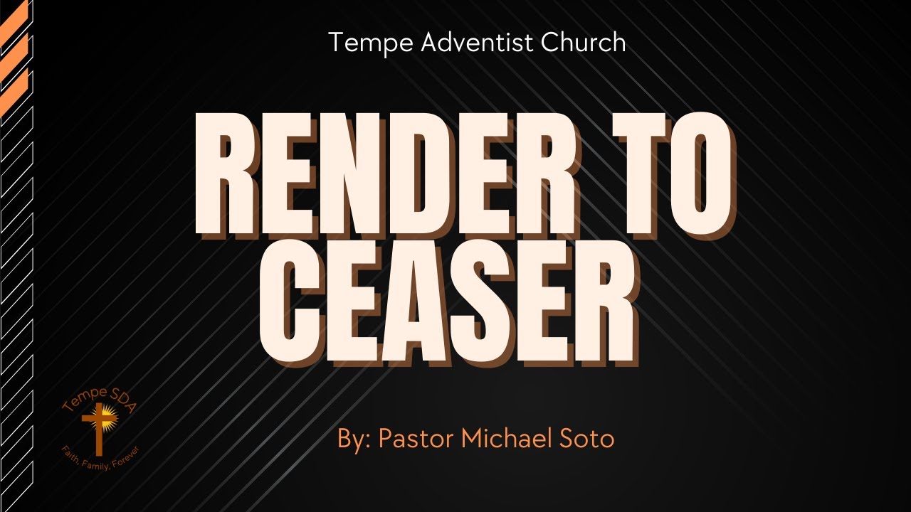 Render to Caesar- Pastor Mike Soto - YouTube