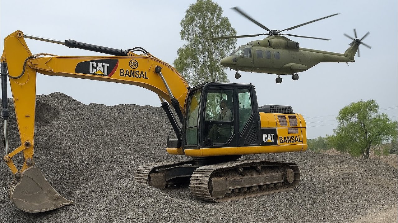 🚜 Powerful CAT Excavator Loading Truck | Heavy Machinery in Action ...