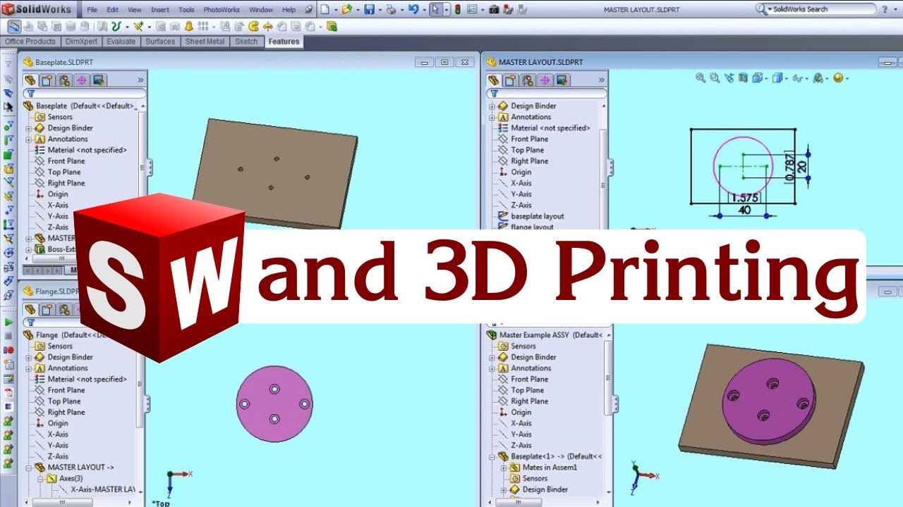 5 Solidworks Tips: Modeling for 3D Printing - YouTube