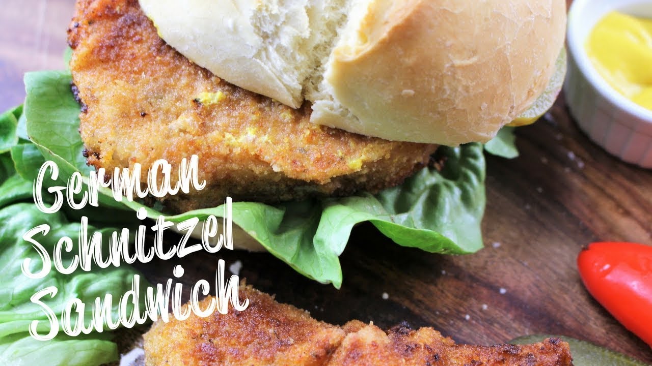 German Schnitzel Sandwich - YouTube