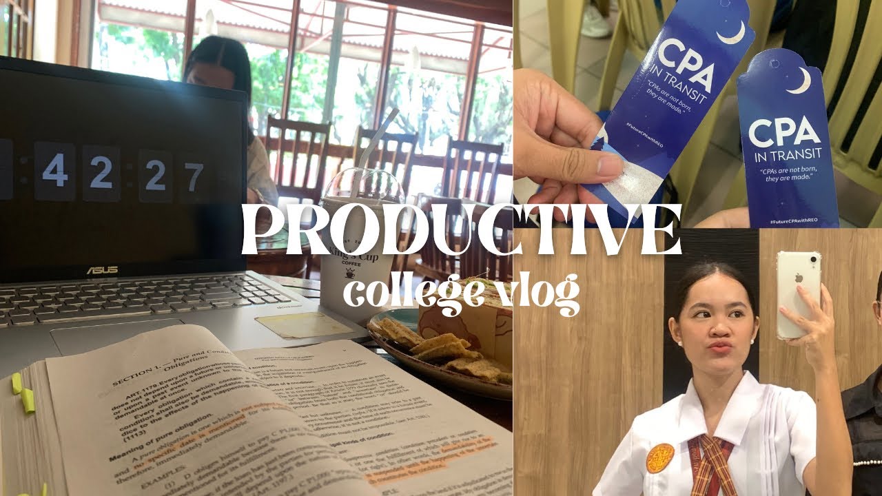 COLLEGE STUDENT VLOG | life as an accounting student, waking up early ...
