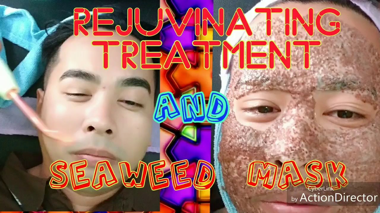 (Facial) REJUVINATING TREATMENT AND SEAWEED MASK AND EYEBROW WAX - YouTube