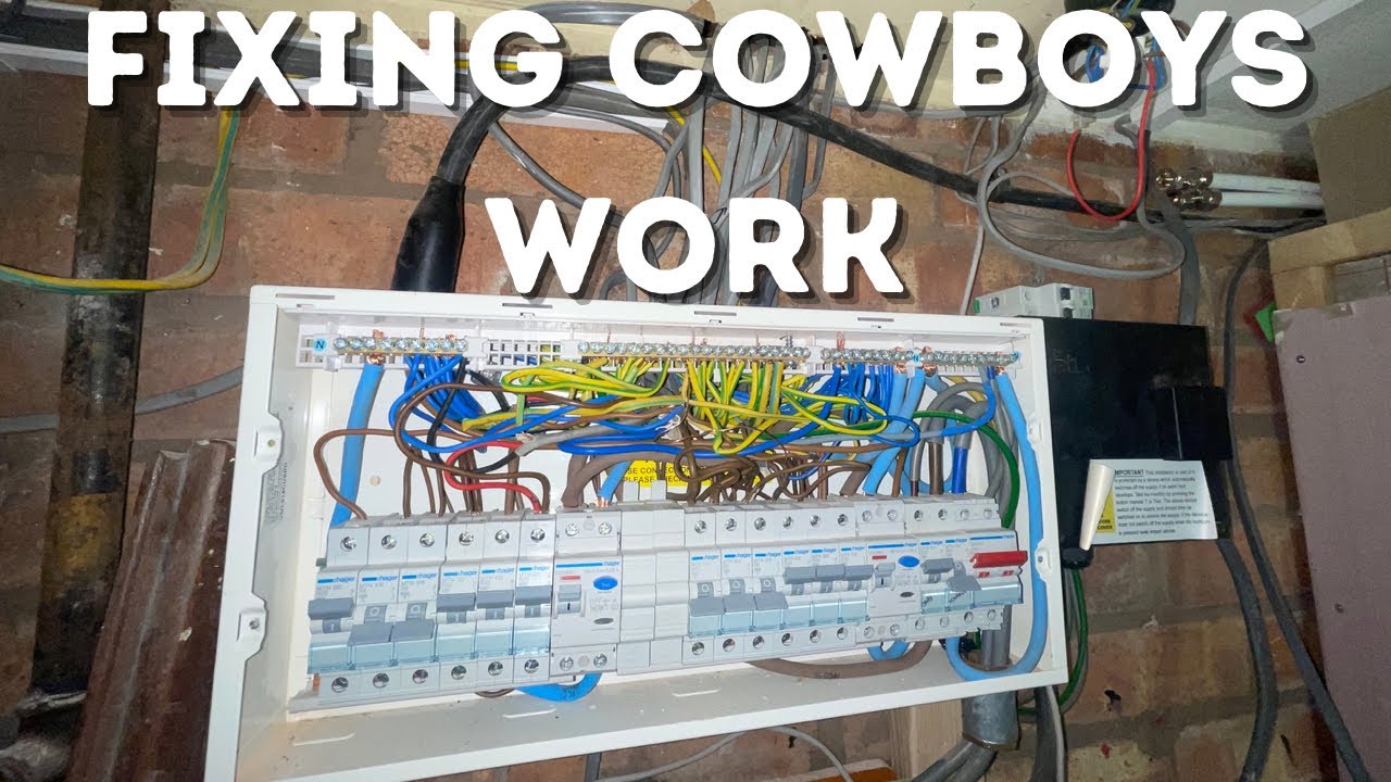 Fixing Cowboys Work - Electrician - YouTube