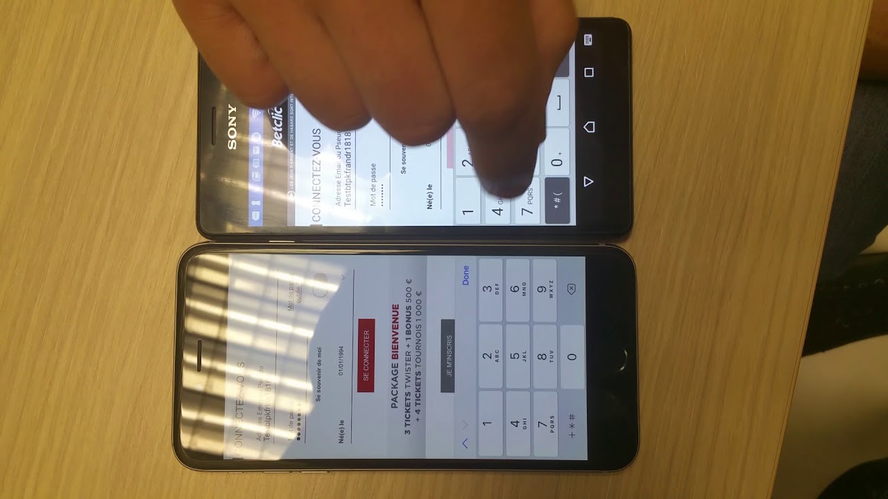 iPhone vs android login - YouTube