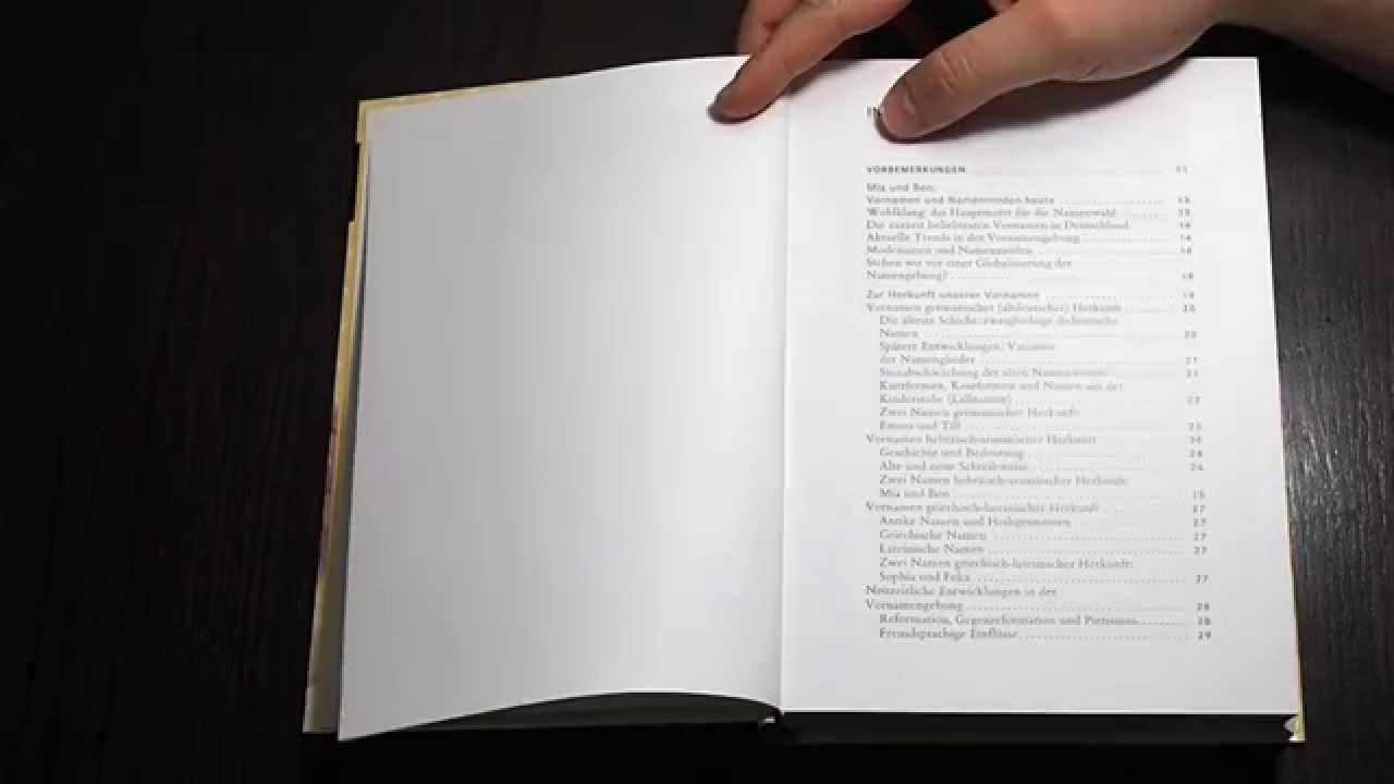 Duden -- Das große Vornamenlexikon Rezension - YouTube