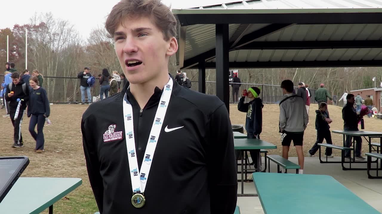 La Salle's Marshall Vernon Takes Gold in Boys' Cross Country - YouTube