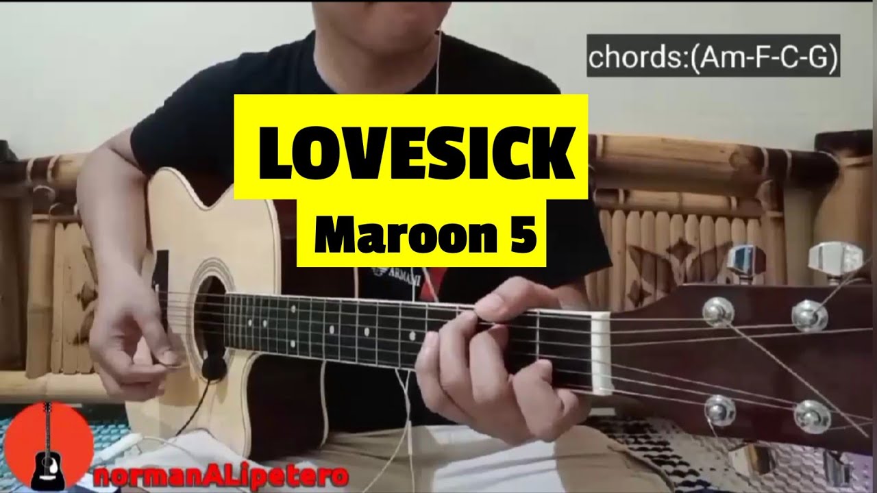 Maroon 5 - Lovesick Guitar Cover | Tutorial & Chords | normanALipetero ...