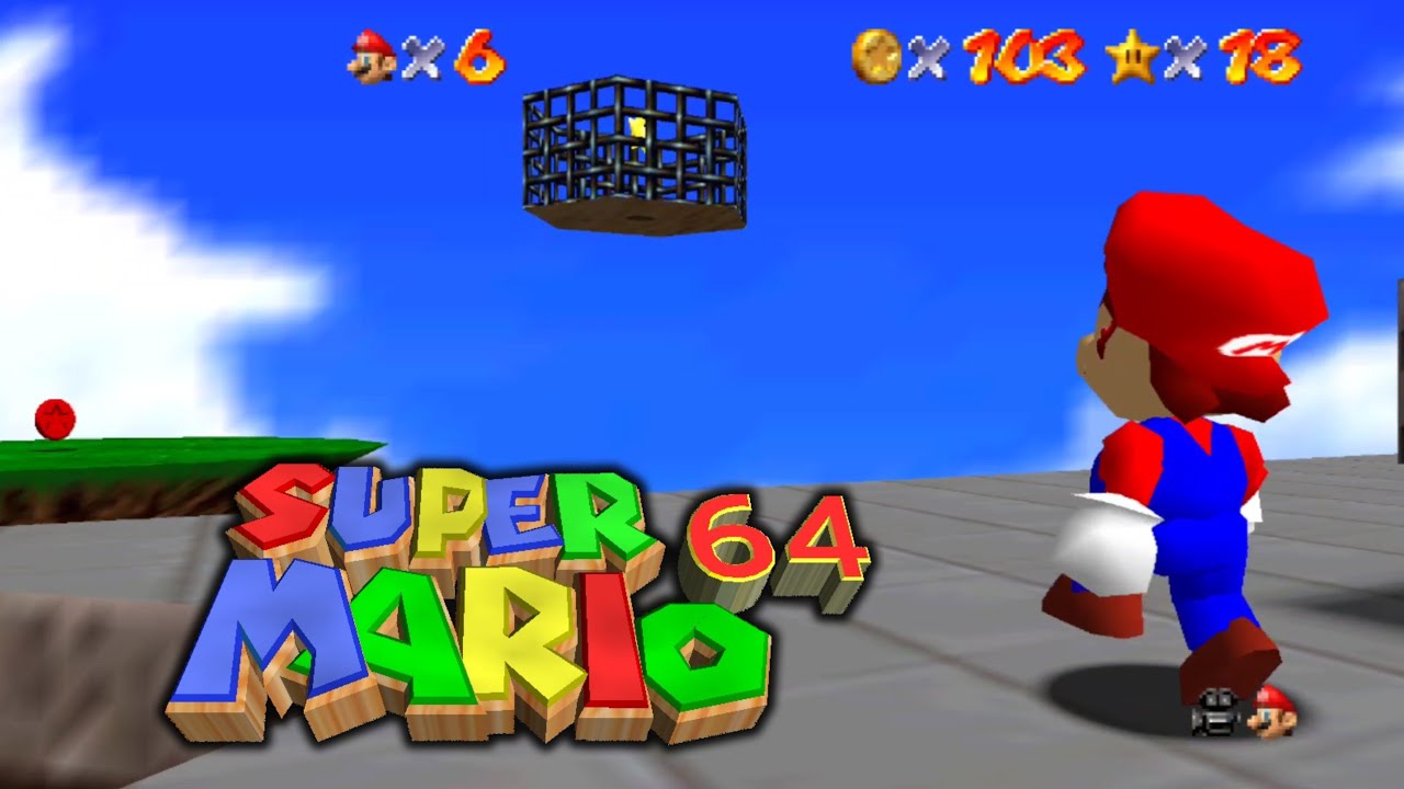 Super Mario 64 Move Your Body Freely Mod Full Screem 16:9 (Gameplay ...
