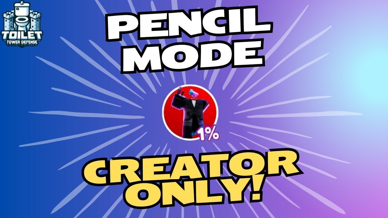 PENCIL MODE CHALLENGE - NO FARMS CREATOR PENCILMAN ONLY - YouTube